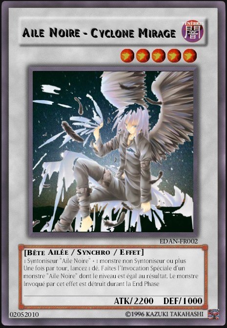 Carte yu gi oh aile noire Carte yu gi oh aile noire